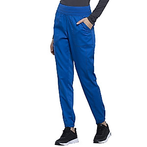 Jogger Scrubs for Women Workwear Revolution, Soft Stretch WW011P, XL Petite, Royal