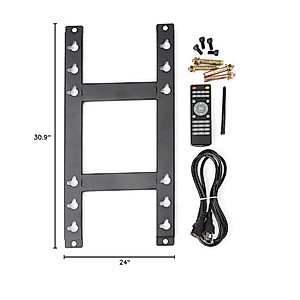 Displays2go 32" Wall Mounted Digital Signage Mirror with Motion Sensor, Android 7.1 - Silver (DGMM32)