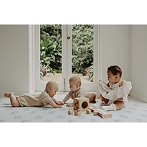 Frankie Lane Non-Toxic Baby Play Mat, 6.5ft x 4.5ft Reversible Waterproof Foam Tummy Time Mat, Baby Activity Mat. Playmat for Babies and Toddlers. SOFT Extra Large Non Slip Baby Floor Mat Foam Playmat