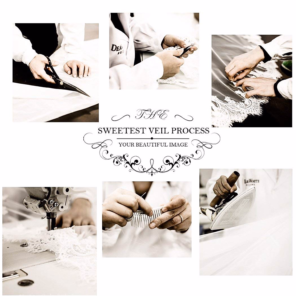 Unicra Bride Wedding Veil 1 Tier Long Bridal Cathedral Tulle Hair Accessories with Comb Wedding Veil Comb for Brides (59" W-118 L, White)