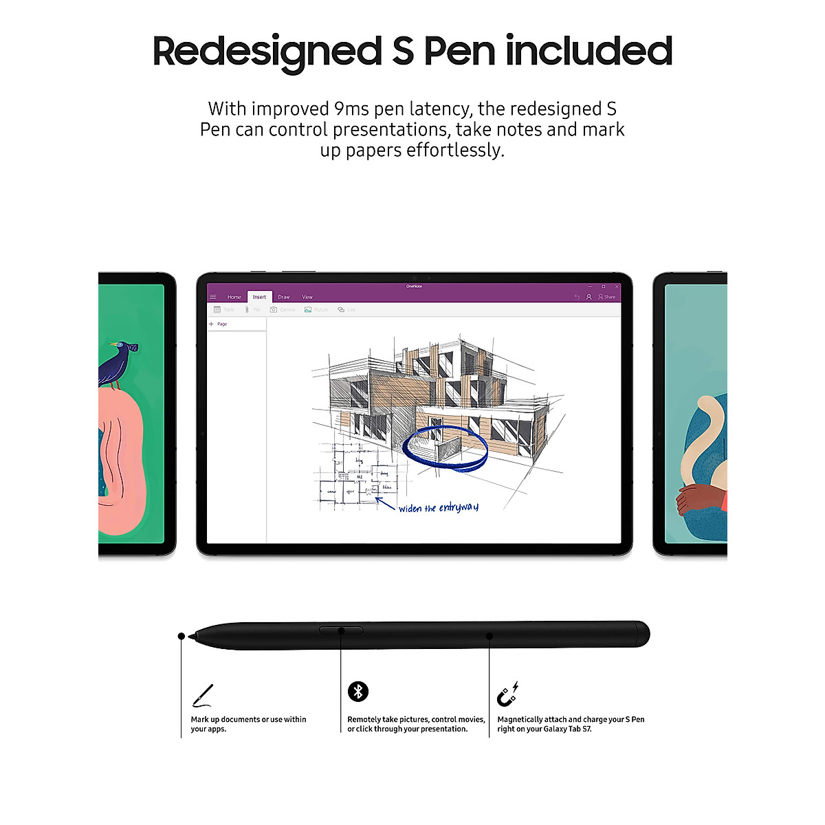 SAMSUNG Galaxy Tab S7 (5G Tablet) LTE/WiFi (Verizon), Mystic Black - 128 GB (2020 Model - US Version & Warranty) - SM-T878UZKAVZW