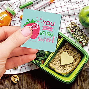 Lunch Box Notes for Kids, 60 Cute Design Positive Affirmation Lunch Box Cards for Kindergarten Kids - Inspirational & Motivational Love Notes for Lunchbox for Boys Girls( With Blank Space)