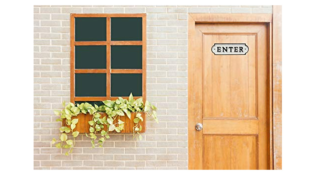 Ziolte Cast Iron Gate Sign Plates - Vintage Style