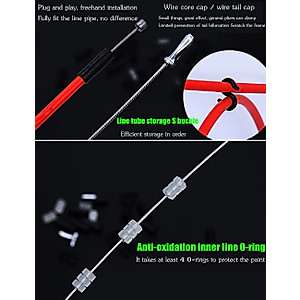 VXM Bicycle Shift Derailleur Cables,Universal Bicycle Transmission Line,Bike Brake Cable,Bike housings Cable for Bicycle Mountain Road Bike Repair