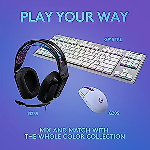 Logitech G335 Wired Gaming Headset, with Flip to Mute Microphone, 3.5mm Audio Jack, Memory Foam Earpads, Lightweight, Compatible with PC, PlayStation, Xbox, Nintendo Switch – Black