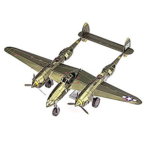 Metal Earth Premium Series P-38 Lightning 3D Metal Model Kit Fascinations