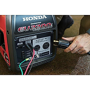 Honda EU2200i 2200W 120-Volt Portable Inverter Generator with Companion and Parallel Cables