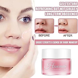 Hunmui Face primer pore base gel cream，Magical perfecting base face primer under foundation Anti-Aging WrinklesShrink Pore Remove Fine LinesExfoliatingAnti-Oxidation(1PC)