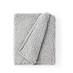 UGG 25111 Blakely Baby Blanket Comfy Cozy Machine Washable Luxury Throw Blankets for Newborn Babies Plush Sherpa Blankie Soft Gentle on Skin, 41 x 31-Inch, Glacier