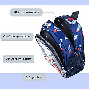 JBin Rich Little Kids Toddler Space Backpack,Cute Preschool Backpack for Boys and Girls 1-4 Years Old