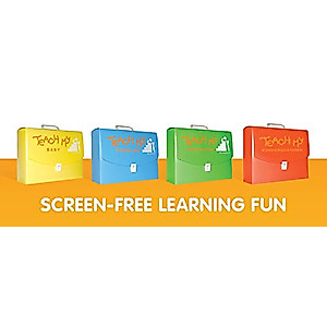 Teach My -Toys Baby Learning Kit: Screen Free Learning Toy , 6 Mos+ Finger Puppets, Board Books, Stacking Blocks To Teach Baby First Words, Numbers, Self and Sounds. Teaching Guides, Storage Case, Multi