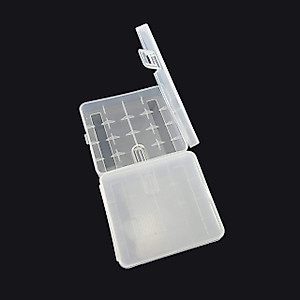 Gocomcom Honbay Battery Storage Case/Box/Organizer/Holder for 4 18650 Batteries or 8 CR123A Battery, Pack of 6 (White)