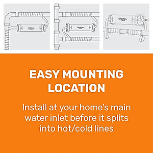 YARNA Capacitive Electronic Water Descaler System - Alternative No Salt Water Softener System for Whole House, Reduces The Effects of Limescale [Max 2" Pipe]