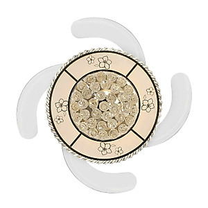 36inch 42inch Chandelier Ceiling Fan LED Crystal Retractable Invisible Ceiling Fan Light Dimmable 3 Speeds&3 Color Lights w/Remote for Bedroom Dining Room Living Room Hotel Restaurant (Gold, 42inch)