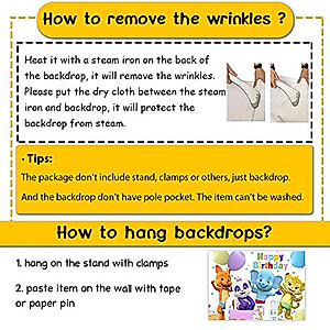 White Photo Background Balloon Confetti Cartoon Baby Animals Vinyl 7x5ft Word Party Photography Backdrop for Baby Kids Happy Birthday Party Banner Supply Photo Booth Candy Table Decorations