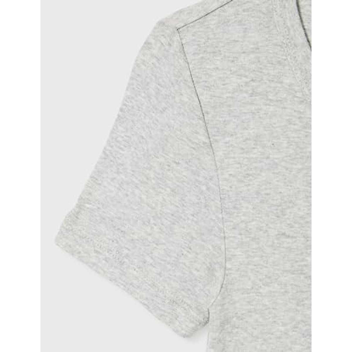 Amazon Essentials Women's Slim-Fit Short-Sleeve V-Neck T-Shirt, Pack of 2, Charcoal Heather/Light Grey Heather, Large