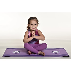 The Little Yoga Exercise Mat Mini Playtime Mat for Babies and Toddlers Non Toxic Non Slip Pretty Lotus Flower Design for Active and Calm Play