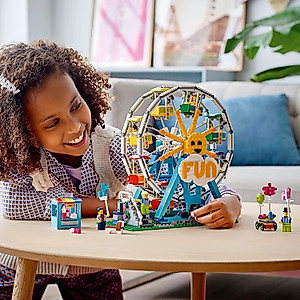 LEGO Creator 3in1 Ferris Wheel 31119 Building Kit with Rebuildable Toy Bumper Cars, Boat Swing and 5 Minifigures; New 2021 (1,002 Pieces)