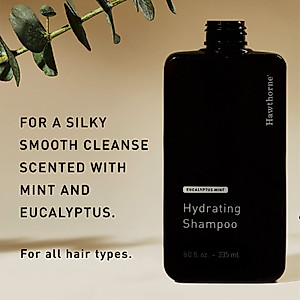 Hawthorne Men's Daily Hydrating Shampoo. For Stronger, Healthier Hair with Pure Argan Oil and Coconut Oil. Mint and Eucalyptus Scent. Sulfate Free, Paraben Free. 8 fl. oz.