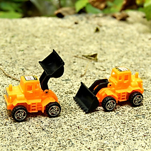 12 Pack Construction Vehicles Pull Back Style -Play Vehicles - Push and Play Engineering Trucks - Assorted Construction Designs