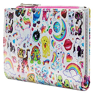 Loungefly Lisa Frank Iridescent Flap Wallet