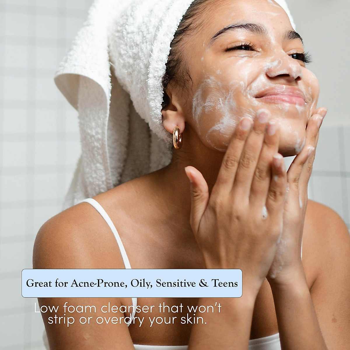 ZENMED Gentle Facial Cleanser 6 oz for Women and Men - All-in-One Cleanser Face Wash | Hydrating Cleanser & Gel Cleanser for Sensitive Skin | Natural, Organic Facial Wash - USA Made