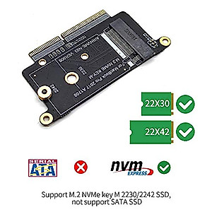 V VOILA REVE M.2 NVME SSD Convert Adapter for SSD MacBook Pro 2016-2017 A1708 – Connector 22 + 34 Points