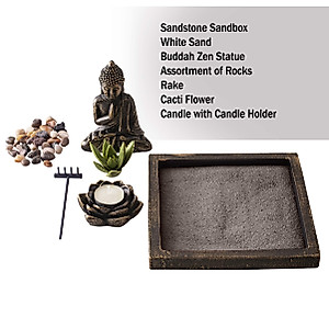 Zen Garden (Bronze with White Sand)