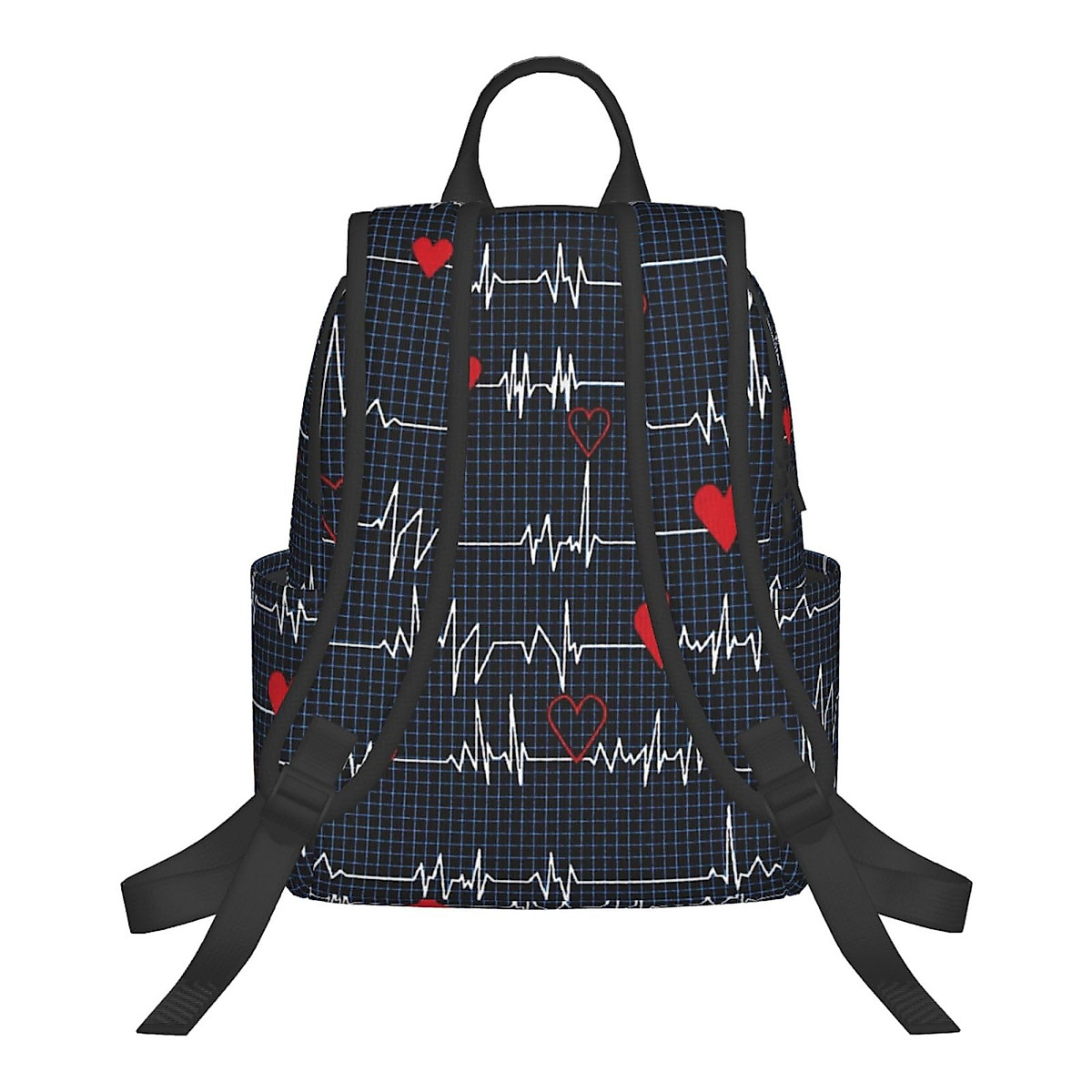 JZDACH Women men casual lightweight travel laptop backpack outdoor daypack backpacks for business hiking camping (for Calling All Nurses Heart Beat)