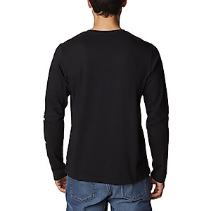 Columbia Men's Thistletown Hills Long Sleeve Logo Tee, Black, X-Large