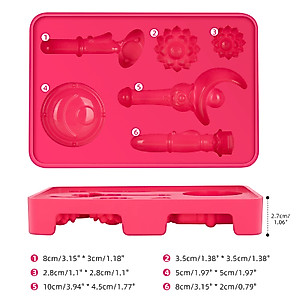 Silicone Baking Molds, 2PCS Non Stick Silicone Molds for Chocolate, Candy, Cake, Ice Cube, Jelly, Muffin, Mini Soap Making