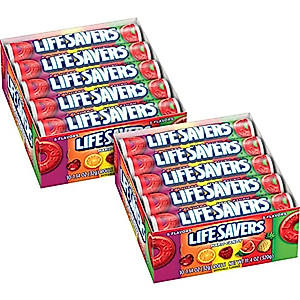 LIFE SAVERS 5 Flavors Hard Candy Rolls, 1.14 Ounce (Pack of 20)