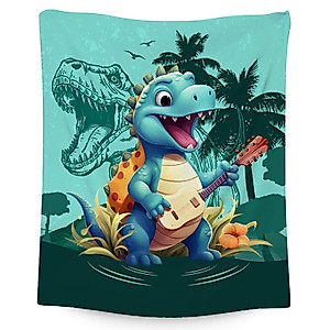 Dinosaur Throw Blanket for Boys Girls, Toddler Blankets for Boys Dinosaur Room Decor, Dinosaur Blanket Gifts for Dinosaur Lovers, 60"x80" Soft Kids Throw Blanket for Bed Living Room