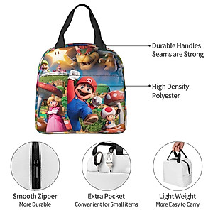 Awetmud Cartoon Lunch Box Portable Lnsulation Multifunctional Lunch Bag For Office Work Picnic
