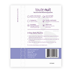Toute Nuit Facial Wrinkle Patches, Face Tape, Triangle, Frown Lines, Around Eyes and Mouth, 45 Patches