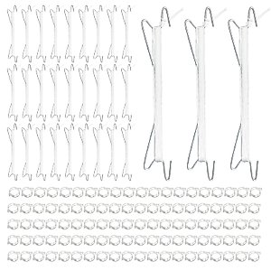 130Pcs Tomato Hooks with String,Plant Support Clips,Tomato Support Hook for Climbing Plants,Tomato Holder Hooks with 32.8ft Twine to Prevent Vegetable Fruit from Pinching or Falling Off