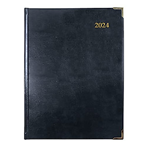 Brownline 2024 Executive Daily Planner, Appointment Book, 12 Months, January to December, Sewn Binding, 10.75" x 7.75", Trilingual, Assorted Colors (CBE514.ASX-24)