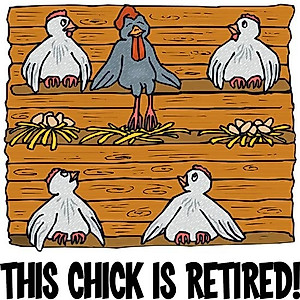 CafePress This Chick Is Retired Mug Mugs Ceramic Coffee Mug, Tea Cup 11 oz