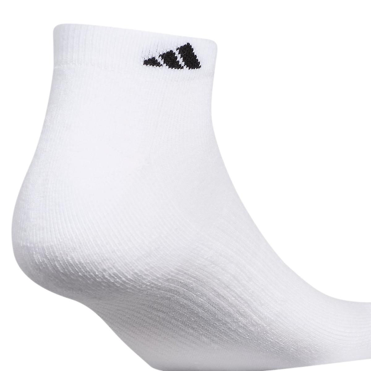 adidas Men's Athletic Cushioned Low Cut Socks with Arch Compression for a Secure fit (6-Pair), White/Alumina Beige/Carbon Grey, L