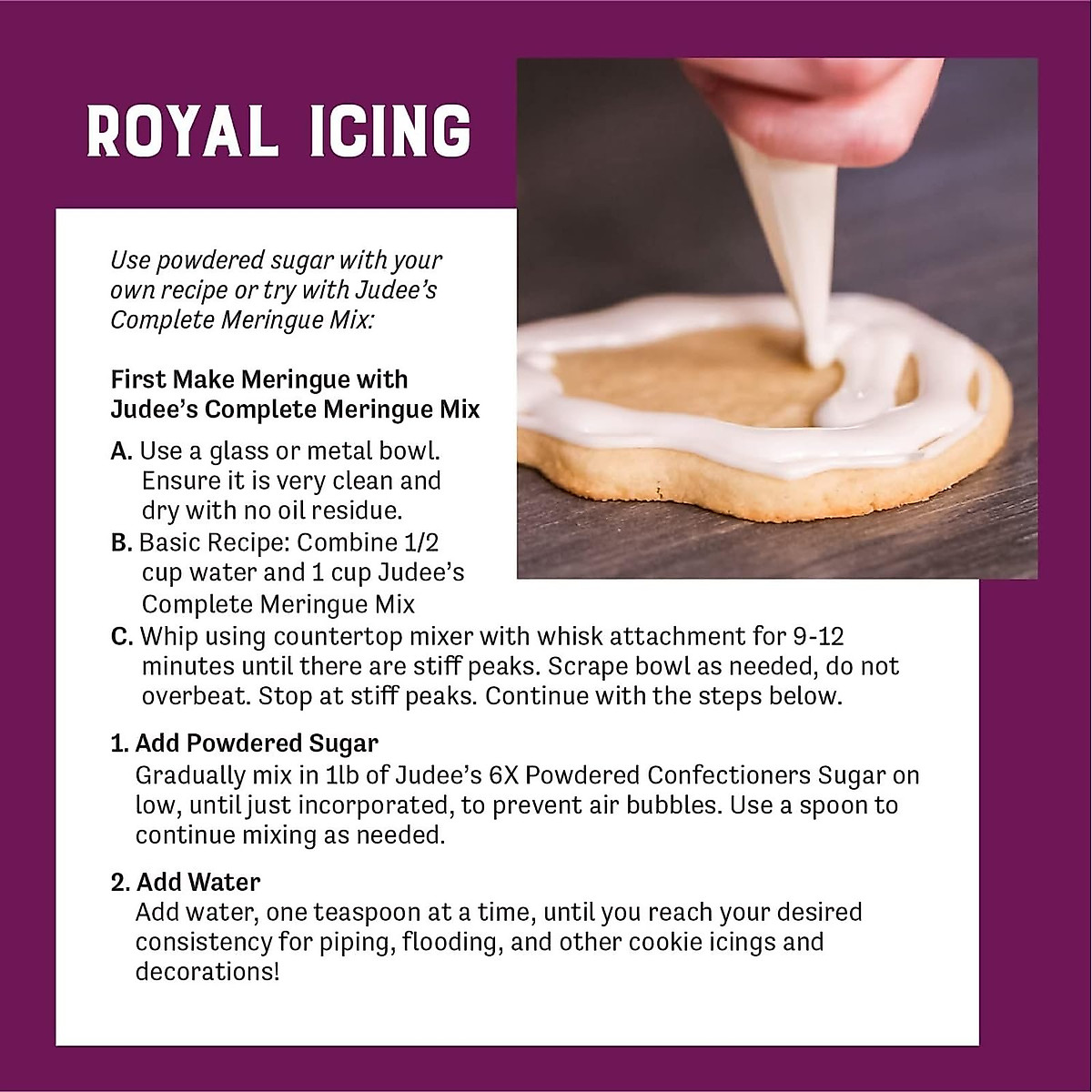 Judee’s 6X Powdered Confectioners Sugar 11.25 oz - 100% Non-GMO, Gluten-Free, and Nut-Free - 6X Size Perfect for Icings, Frostings, and Dusting Baked Goods