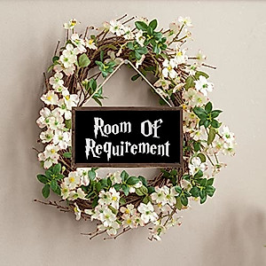 Room of Requirement Wizardry Hanging Plaque Magic Gift Bedroom Toilet Wood Sign (US-G005)