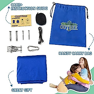 OUTREE Sensory Swing for Kids with 360° Swivel Hanger, Indoor Therapy Swing Great for Autism, ADHD, Sensory Processing Disorder, and Autistic Children