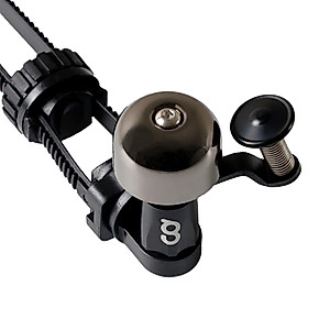 CyclingDeal Adjustable Clamp Tie Bike Bell Bicycle Horn 360 Degree Rotatable Bracket Universal Fit Design– Ideal for Road MTB Hybrid and E-Bikes - Loud Clear Crisp Sound