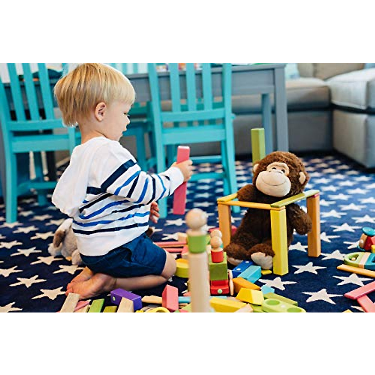 3 Piece Tegu Magnetic Racer Building Block Set, Orange