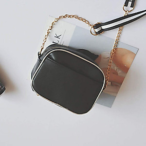 PACKOVE Women Crossbody Bag Camera Shaped Bag PU Leather Handbag Fashion Camera Shaped Purse for Daily Use Travel Shopping