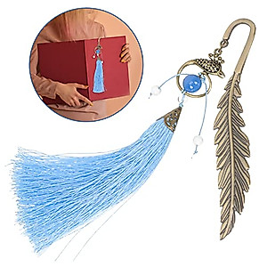 NOLITOY 2pcs Graduation Gift Bookmarks for Kids Bulk Mens Bookmark Childrens Gifts Metal Book Clip Metal Bookmark Book Lovers Gifts Bookmark Ornament Decorative Tassels Bookmarks Book Mark