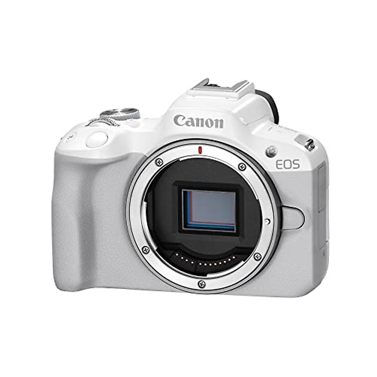 Canon EOS R50 Mirrorless Vlogging Camera (Body Only/White), RF Mount, 24.2 MP, 4K Video, DIGIC X Image Processor, Subject Detection & Tracking, Compact, Smartphone Connection, Content Creator
