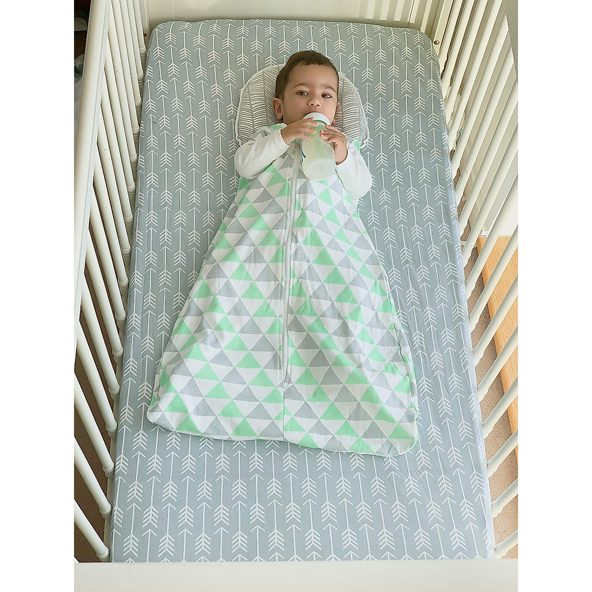 Pack n Play Sheets – Premium Pack and Play Sheets 4 Pack – 100% Super Soft Jersey Knit Cotton Playard Mattress Sheets – Portable Playpen Fitted Play Yard Mini Crib Sheet for Boy & Girl (24 x 38 x 5)