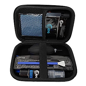 UES DSLR Camera Sensor and Lens Cleaning Travel Kit: APS-C Sensor Cleaning Swab, Cleaner, Air Blower, Microfiber Cloth, Lens Cleaning Pen, Lens Paper