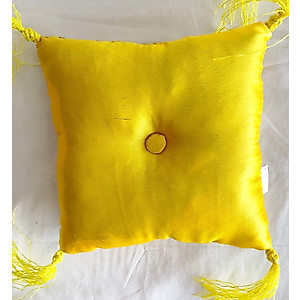 F699 Silk Brocade Cushion Pillow for Tibetan Singing Bowl Hand Made in Nepal
